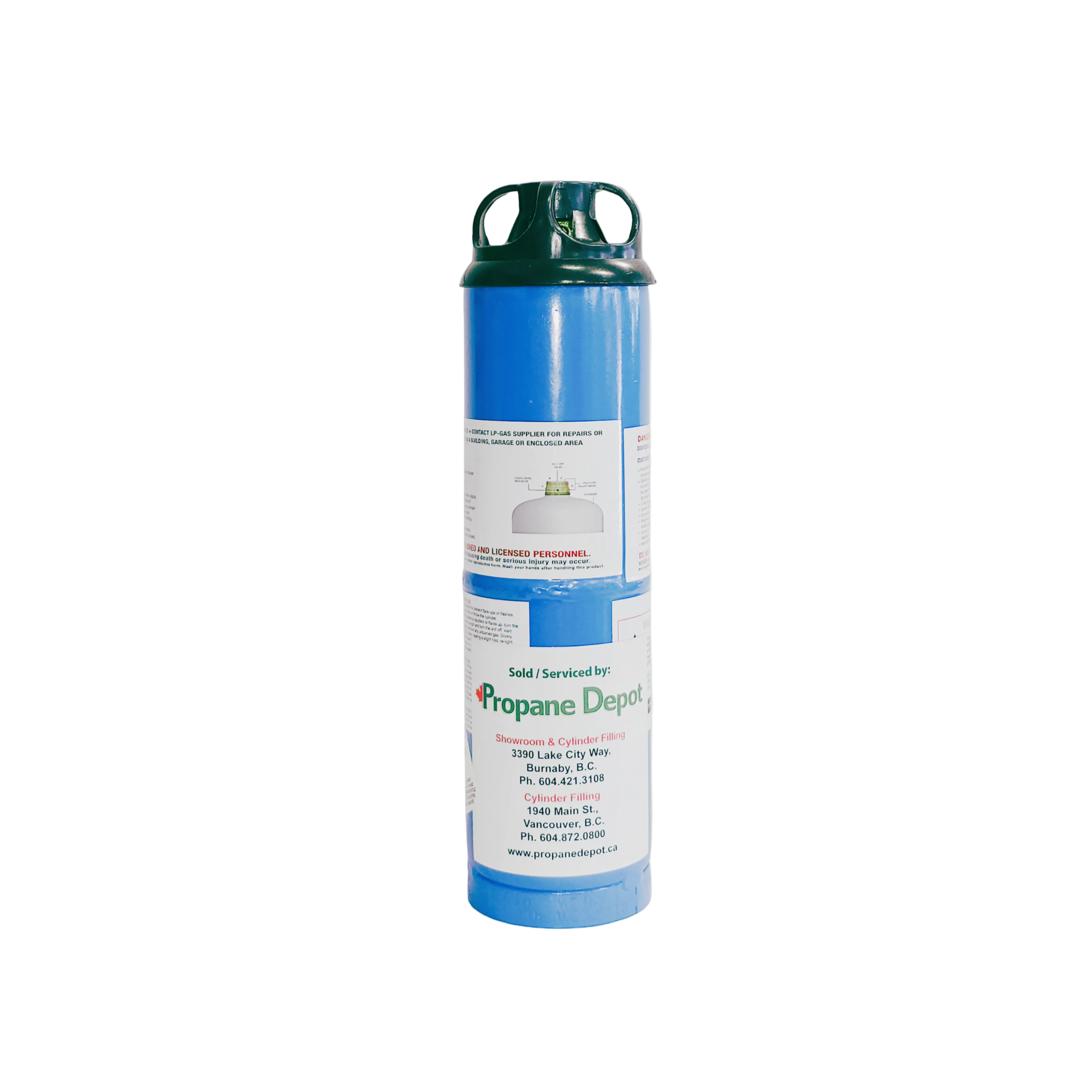 20 lb Propane Tank - Refillable Steel Cylinder (Empty Tank)