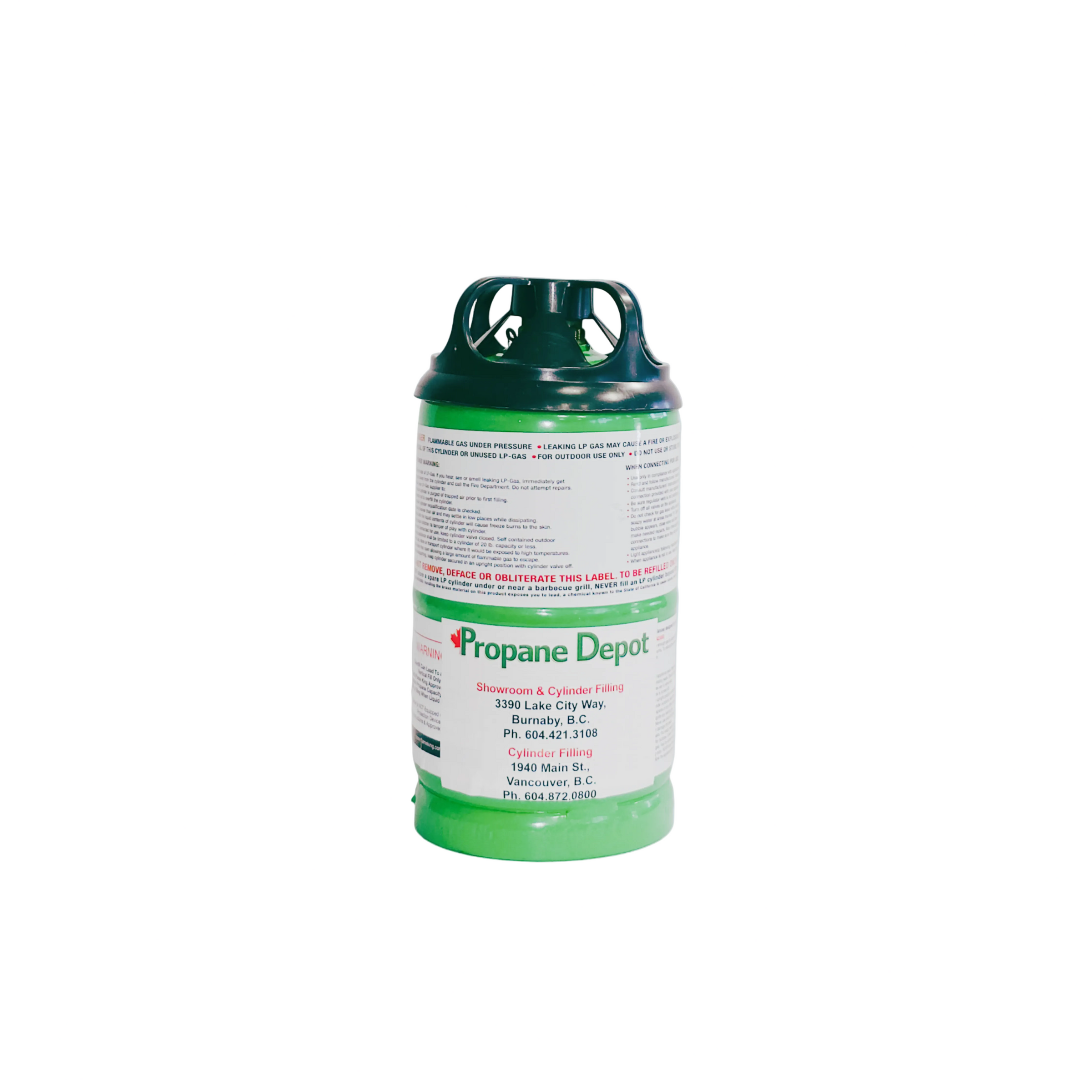 20 lb Propane Tank - Refillable Steel Cylinder (Empty Tank)